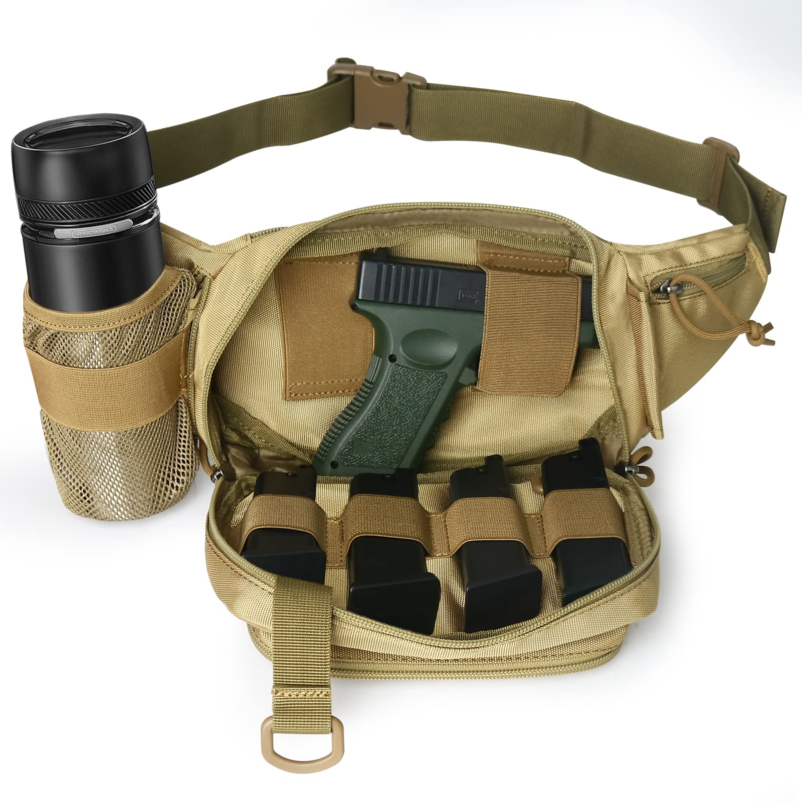 Snapklik.com : LarKoo Concealed Carry Pistol Waist Bag Tactical Conceal ...