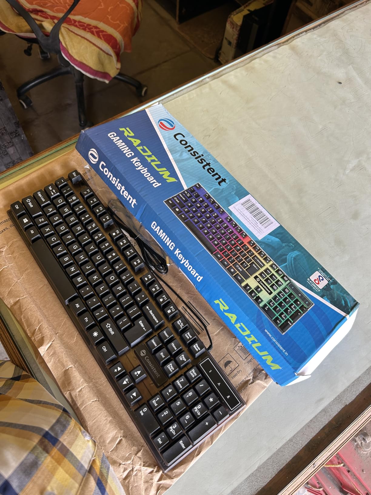 Amazon.in: Buy Consistent Radium Wired Gaming Keyboard (KG1101) Gaming ...