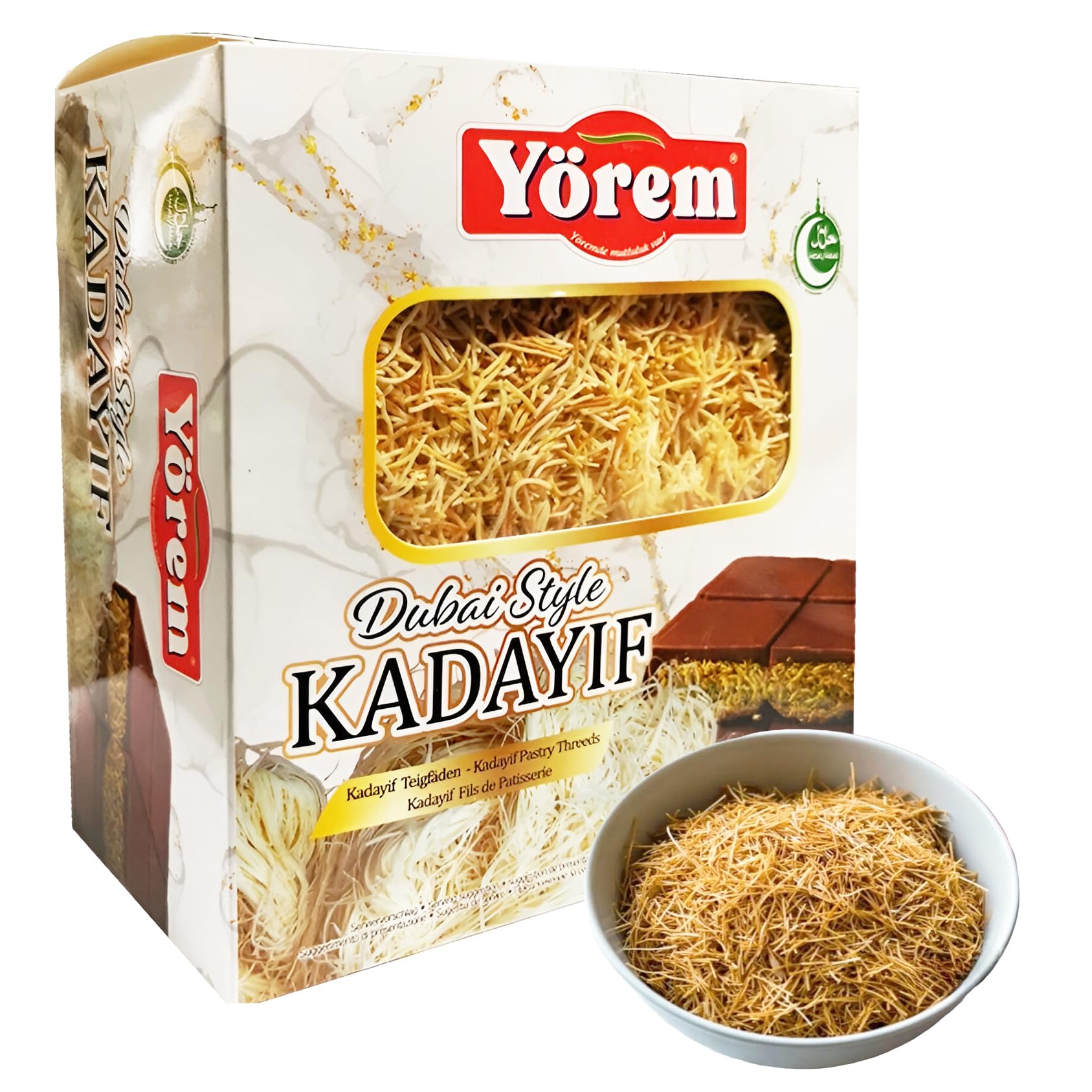 Yörem Dried & Chopped Kadayif Pastry 500g | Perfect For Dubai Chocolate ...
