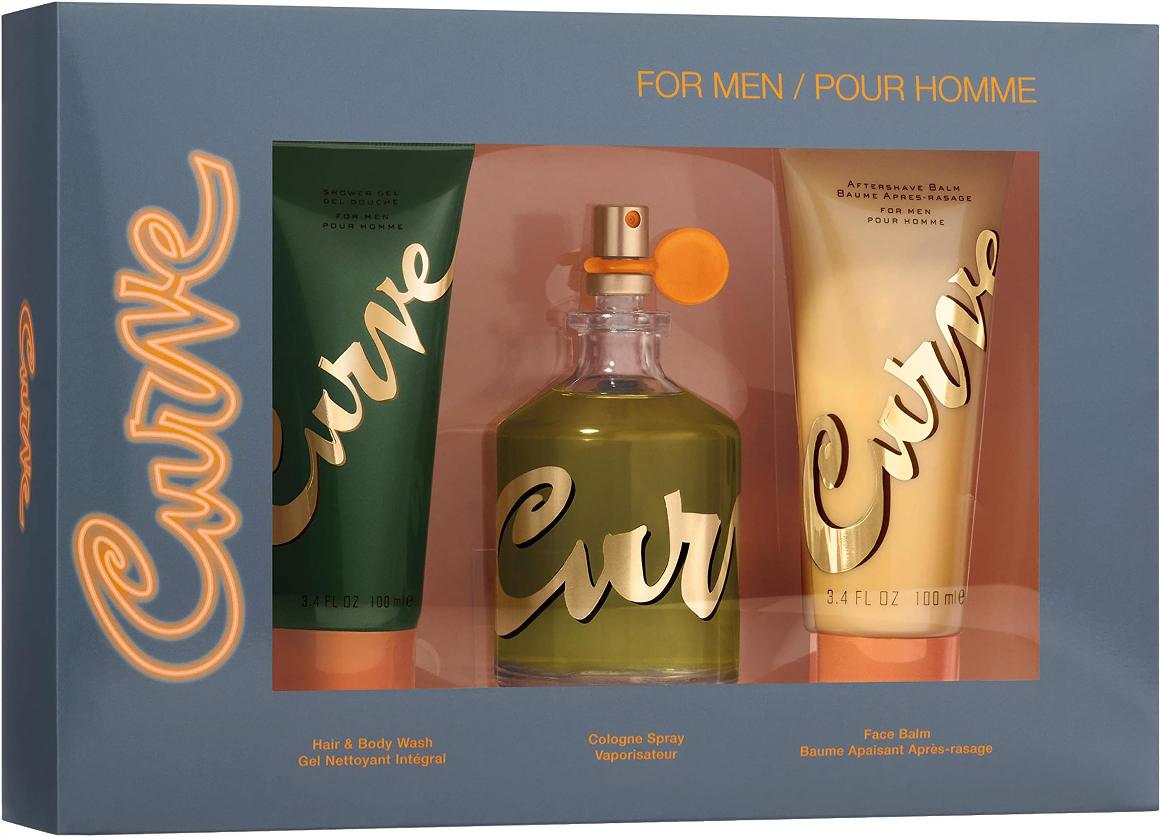 Amazon.com : Liz Claiborne Curve 4 Piece Gift Set for Men : Beauty ...