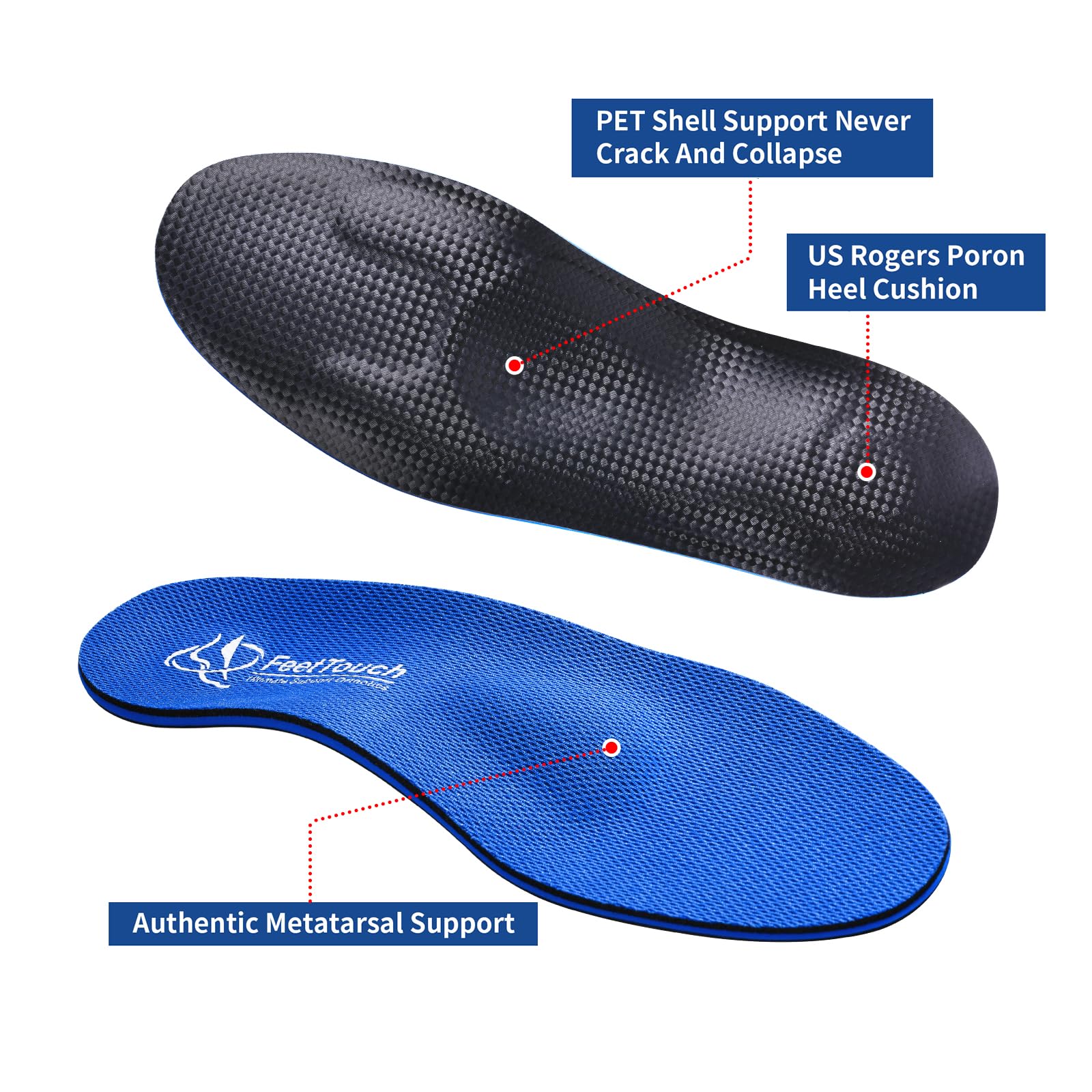 Snapklik.com : FeetTouch Arch Support Orthotics Metatarsal Pads ...