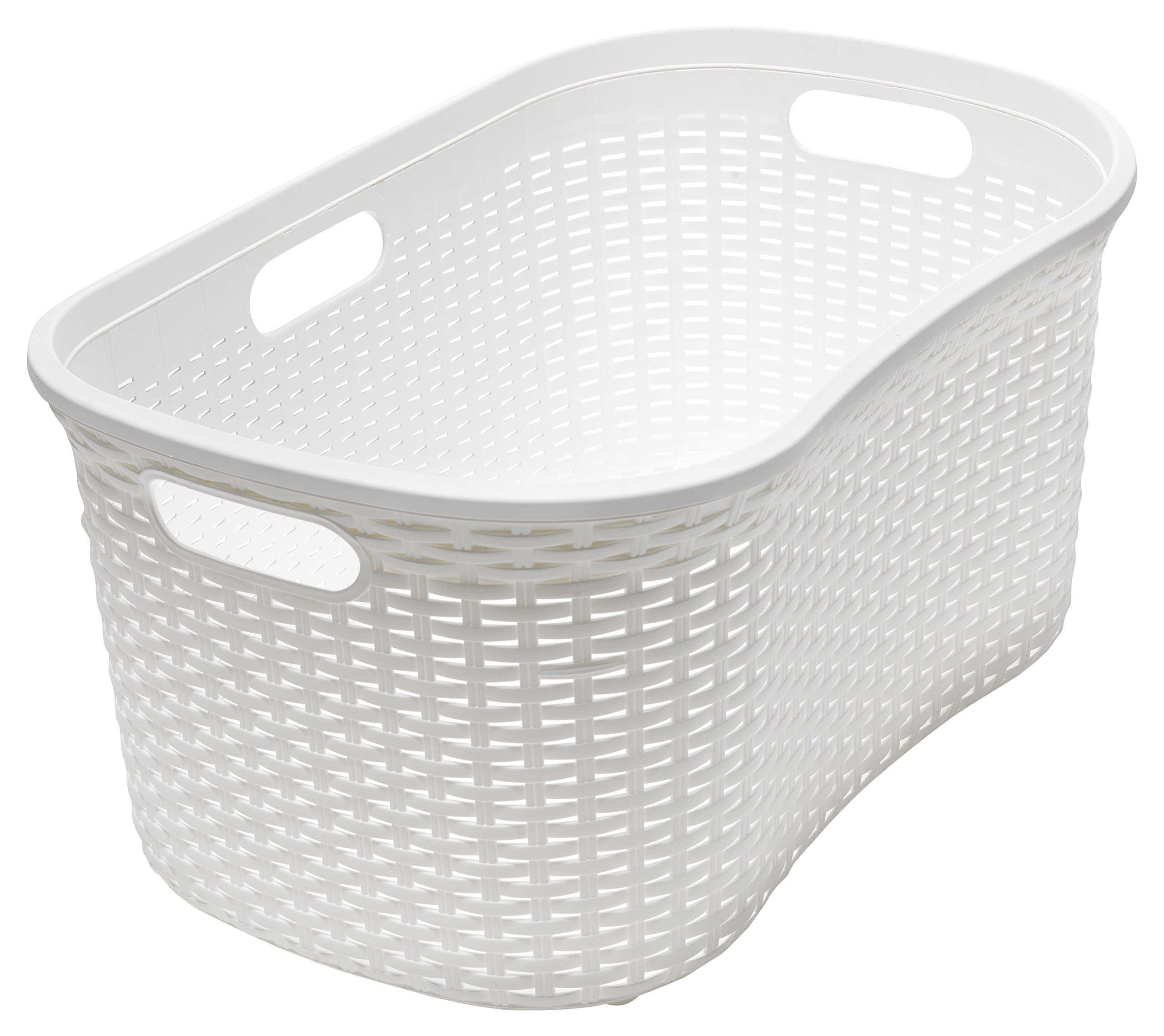Buy Addis515625 Faux Rattan Hipster Laundry Basket, 40 Liter Capacity ...