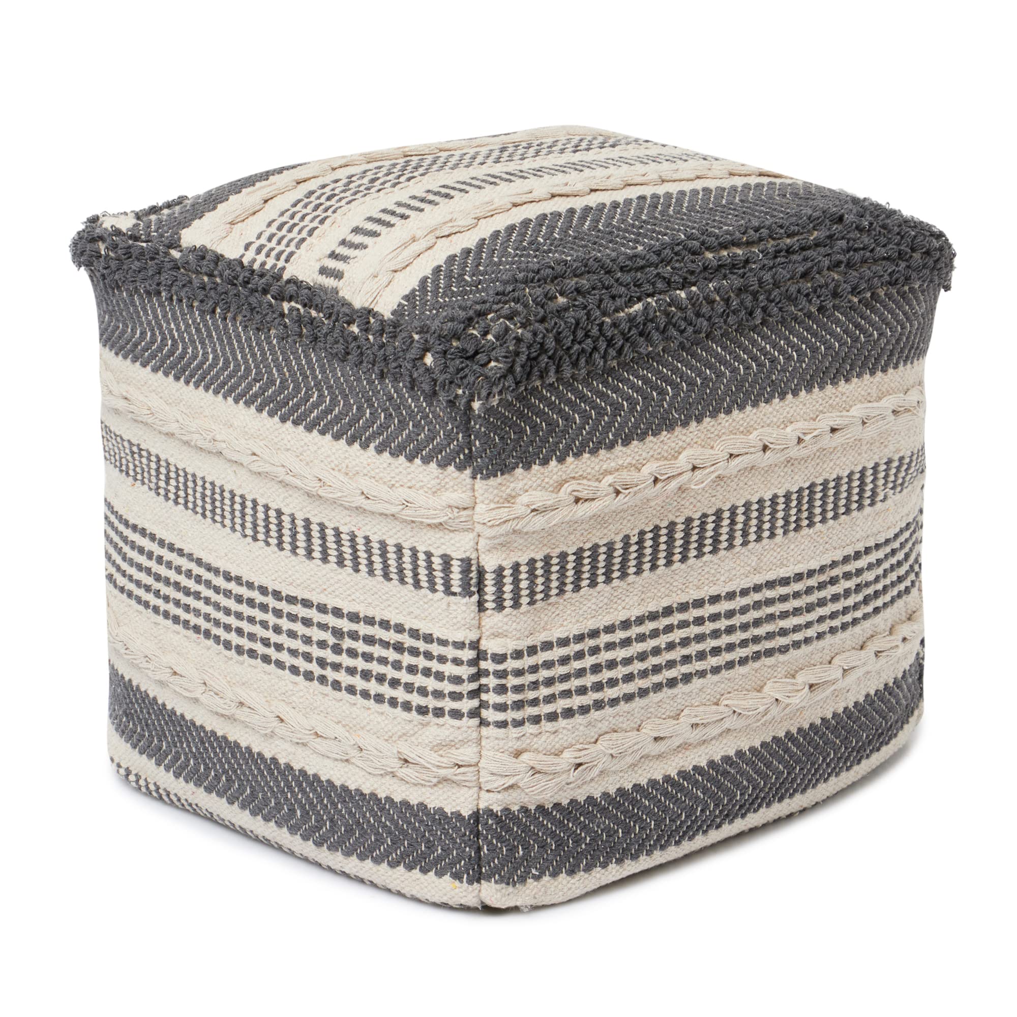 Amazon.com: REDEARTH · Tufted Pouf Ottoman with Filler Textured Storage ...