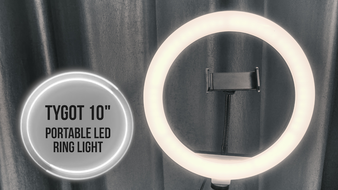 Tygot 10" Portable LED Ring Light