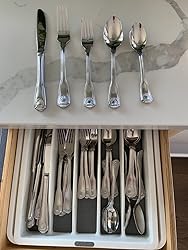 Amazon.com | Towle London Shell 45-Piece 18/10 Stainless Steel Flatware ...