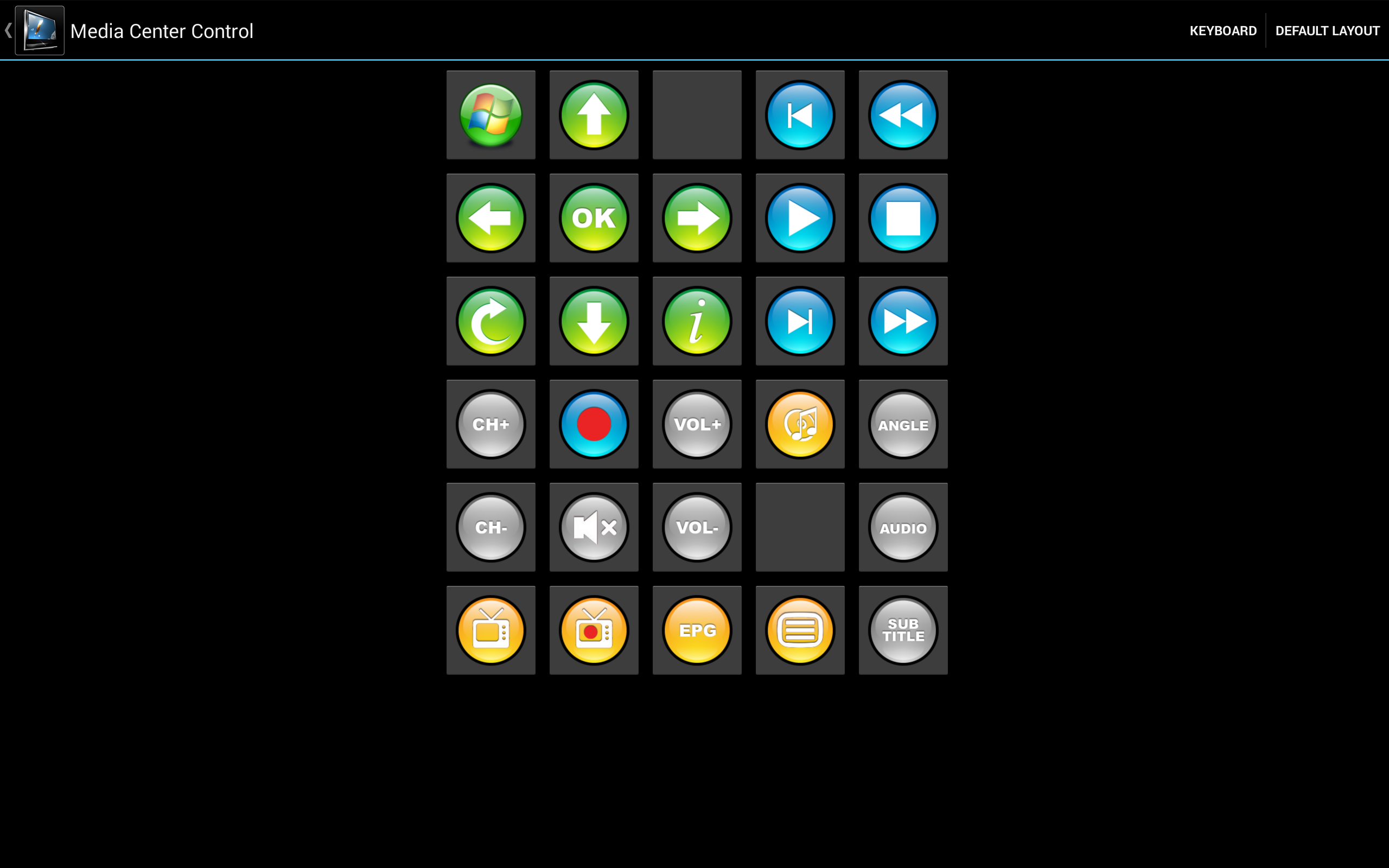 Aplicación Media Center Control en Amazon Appstore