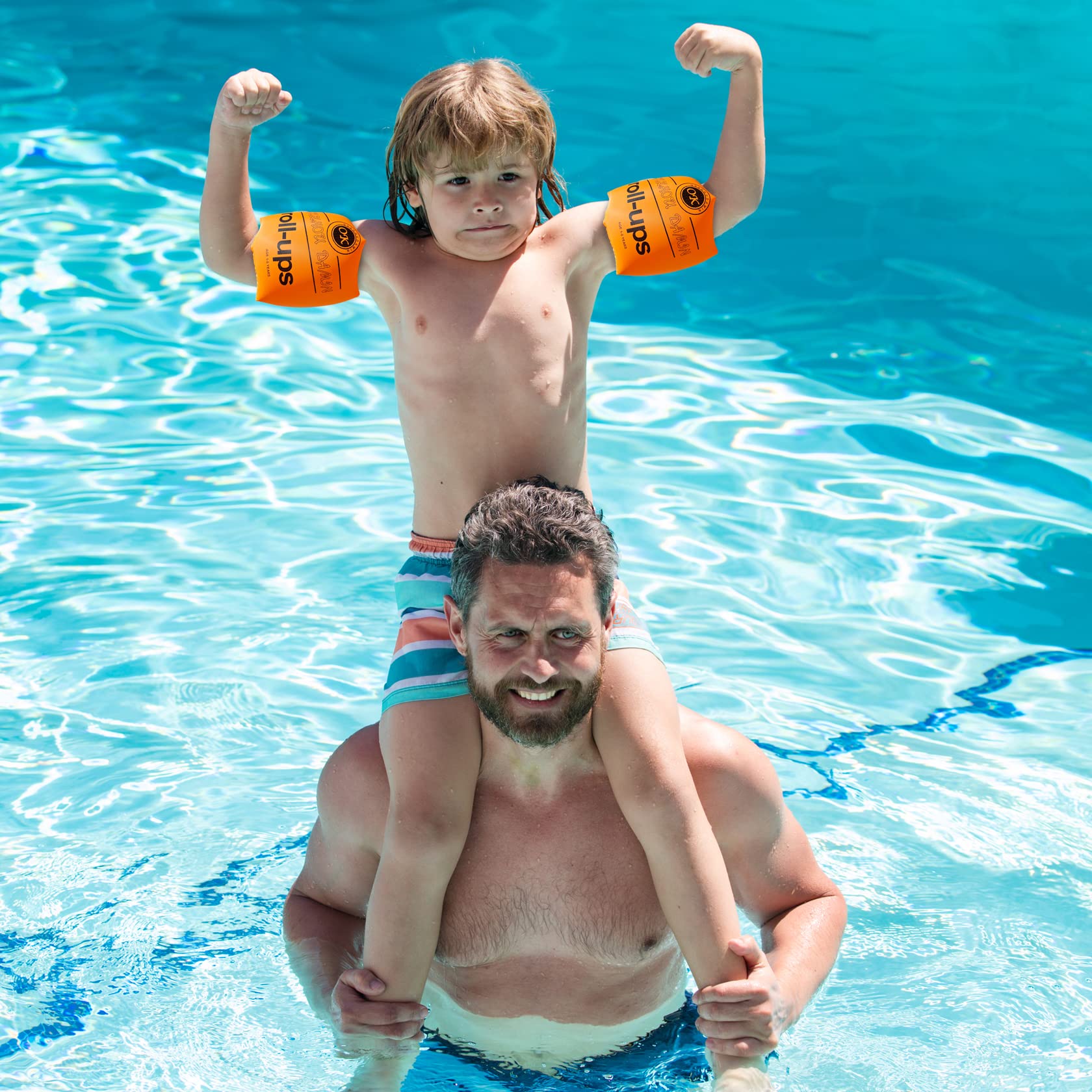 Snapklik.com : Inflatable Arm Floaties For Toddlers, Blow Up Water ...