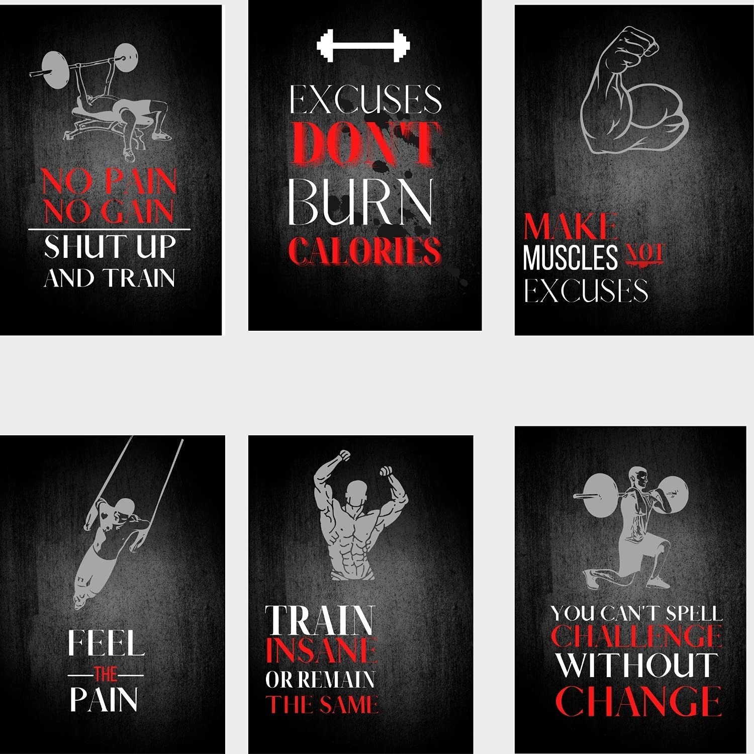 Quary Wall Paper Posters For Home Gym Room Decor Posters | Desertcart GB