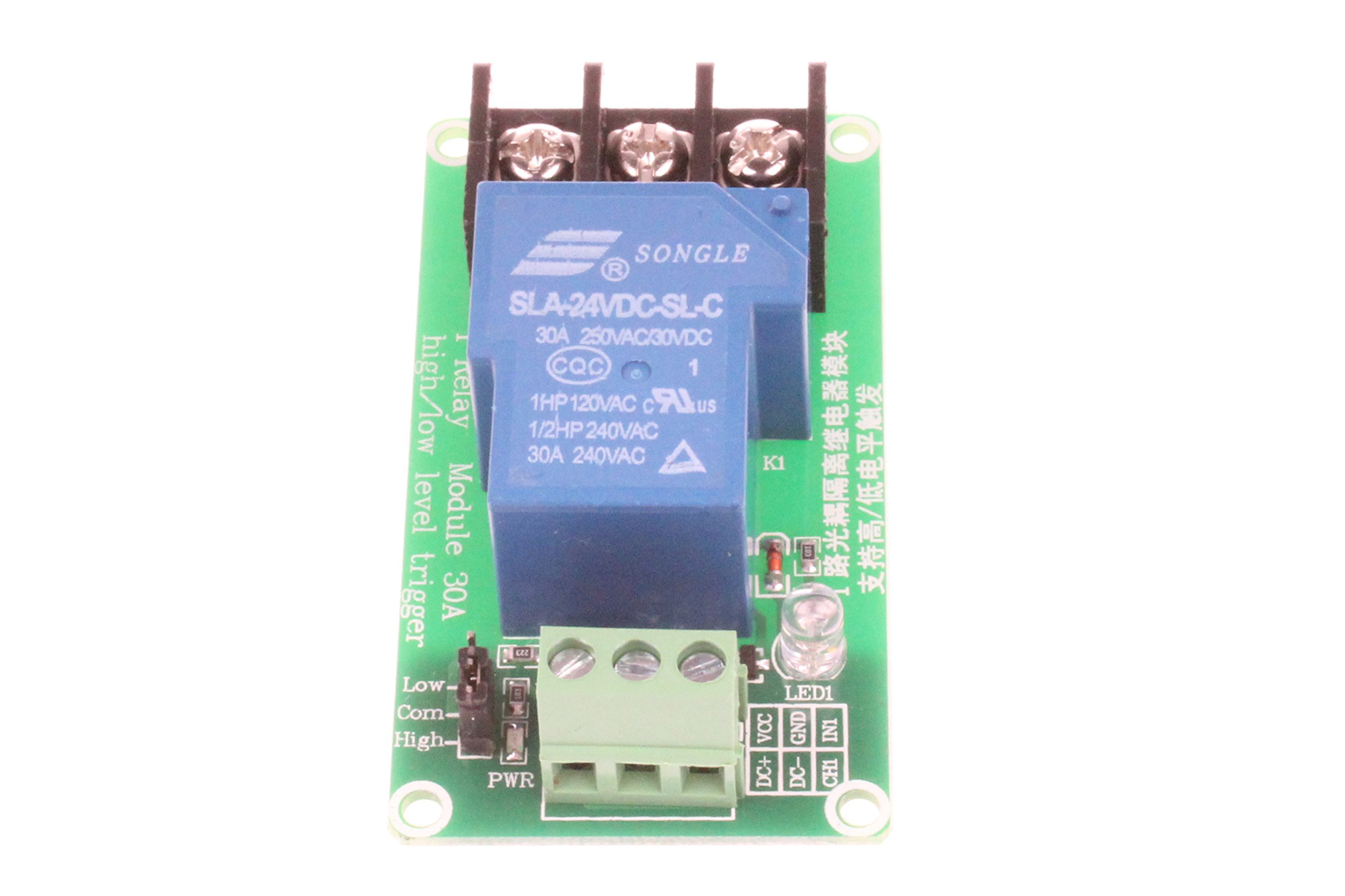Snapklik.com : NOYITO 30A 1-Channel Relay Module High Low Level Trigger