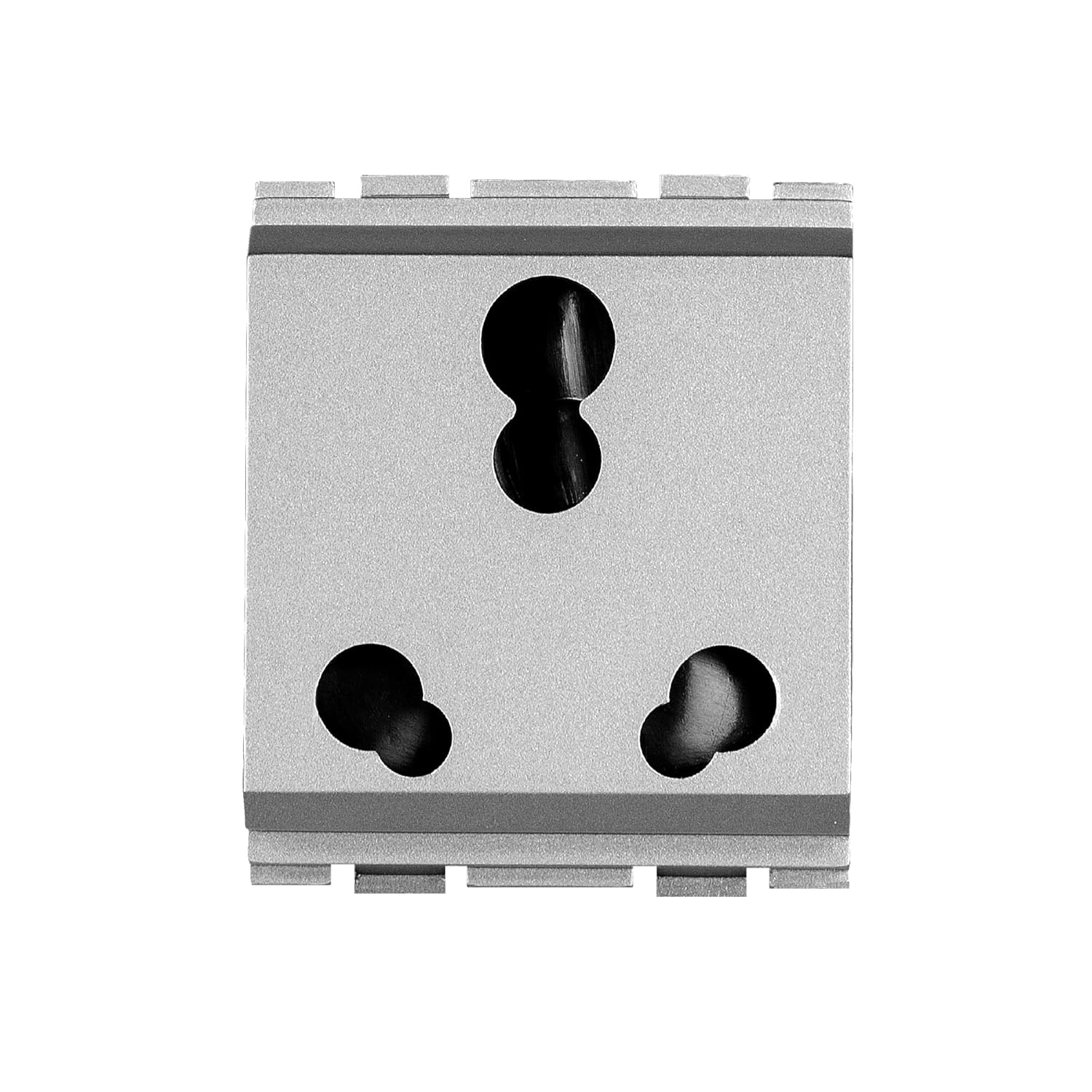 Kolors 25A Unv. Socket Elevated with Safety Shutter 2 Module (Graphite ...
