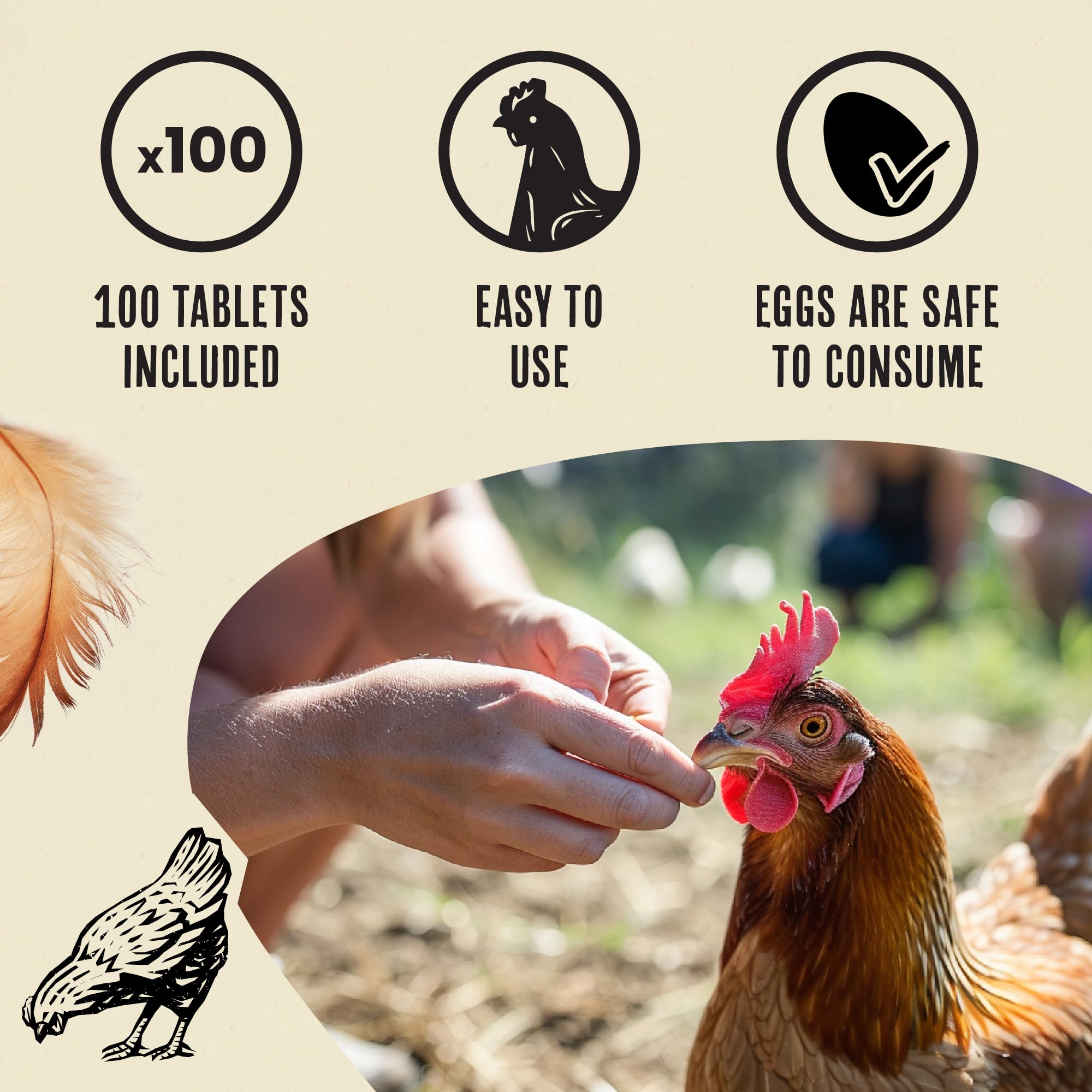 Snapklik.com : Roostys Naturals De-Wormer For Chickens 100 Count All ...