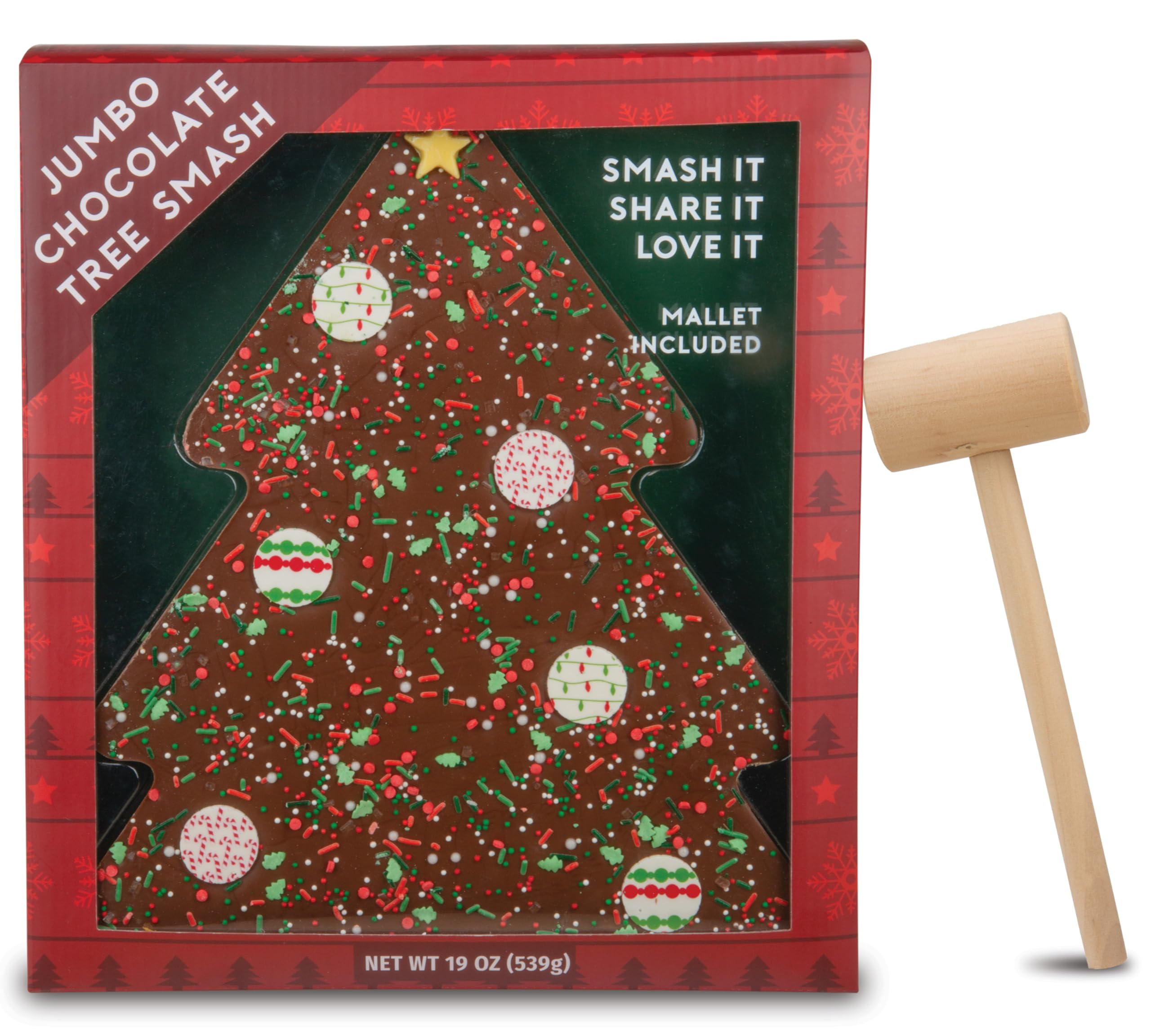 Amazon.com: Chocolate Works Large Breakable Christmas Tree – Premium ...