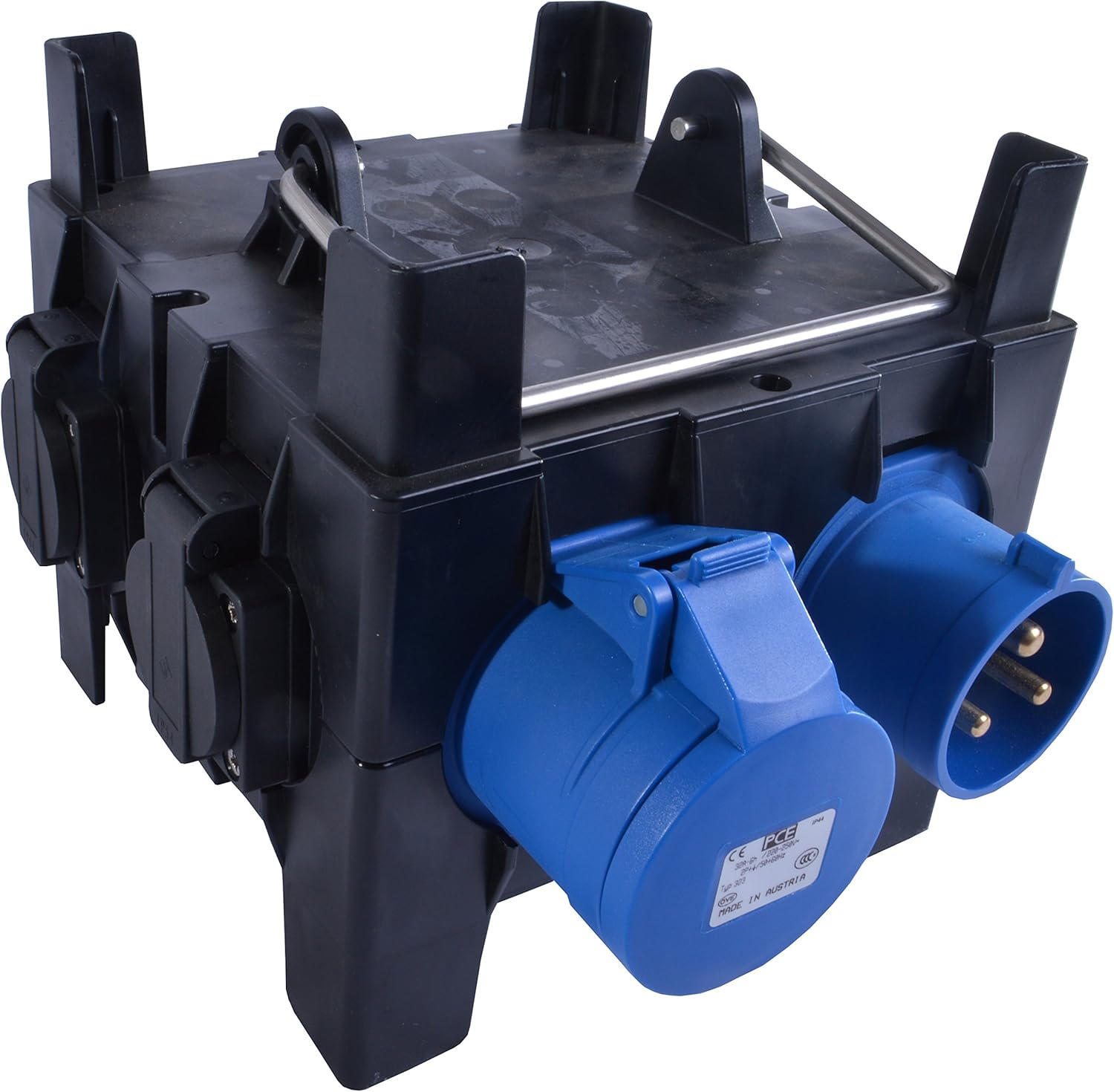 32 AMP 240V Input to 240V Feed Through, 3X 16 AMP 240V Sockets and 3X ...