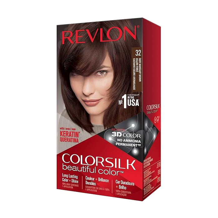Buy Revlon Colorsilk Beautiful Color, Permanent Hair Dye with Keratin ...