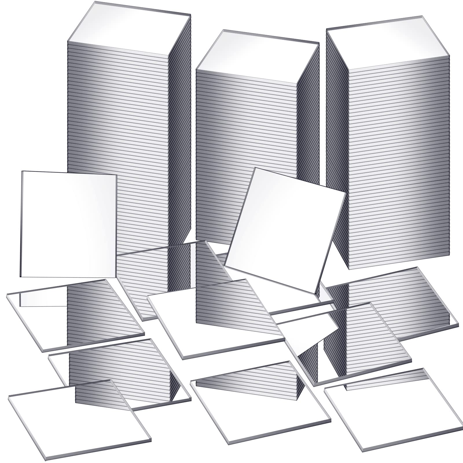 Amazon.com: Jetec Mini Size Square Mirror Tiles 1 Inch Adhesive Small ...