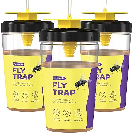 Amazon.com : Outdoor Fly Trap [Set of 3] Fly Traps Outdoor with ...