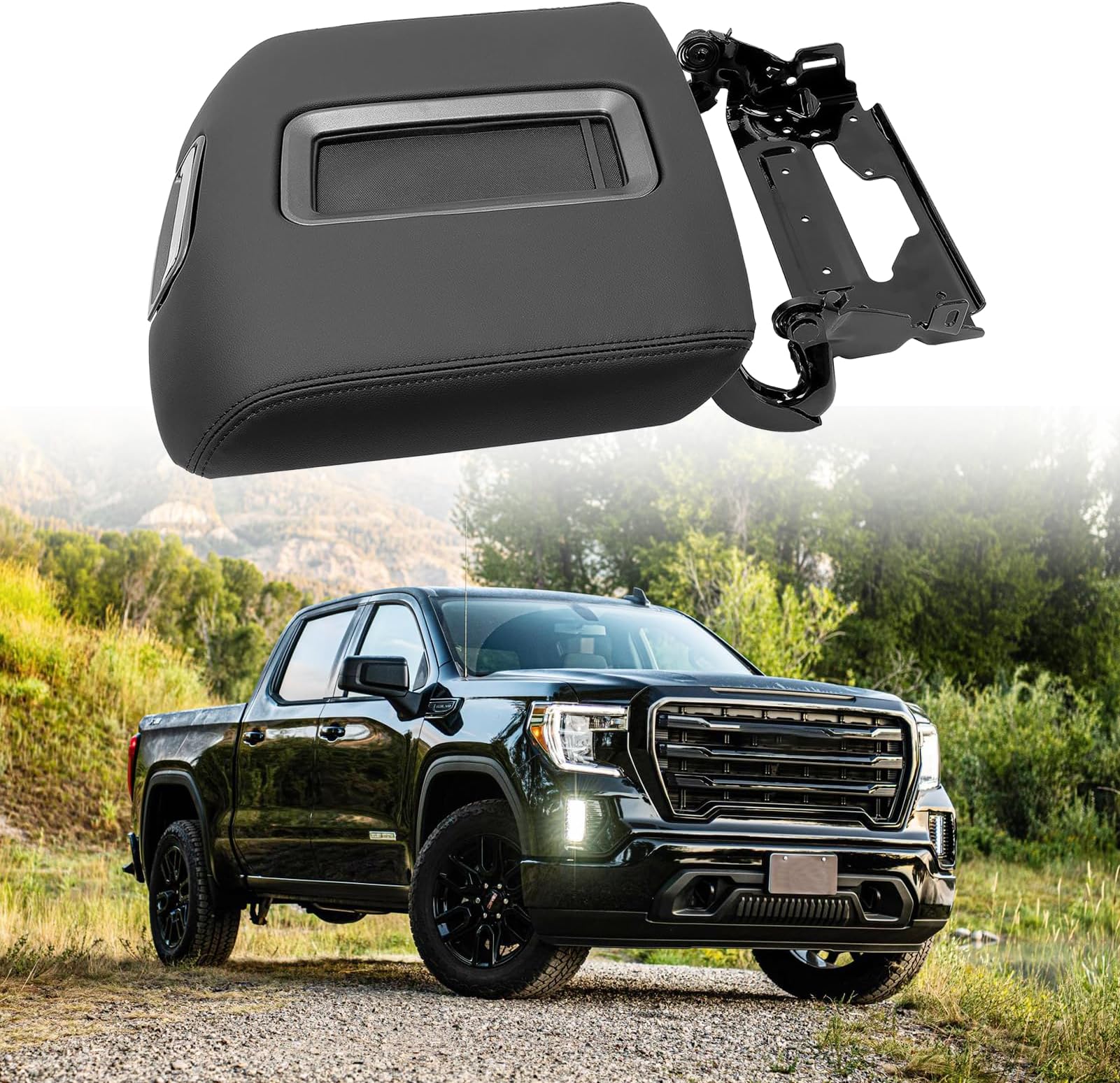 Amazon.com: Dimeani Silverado Center Console Cover, Console Lid fit for ...