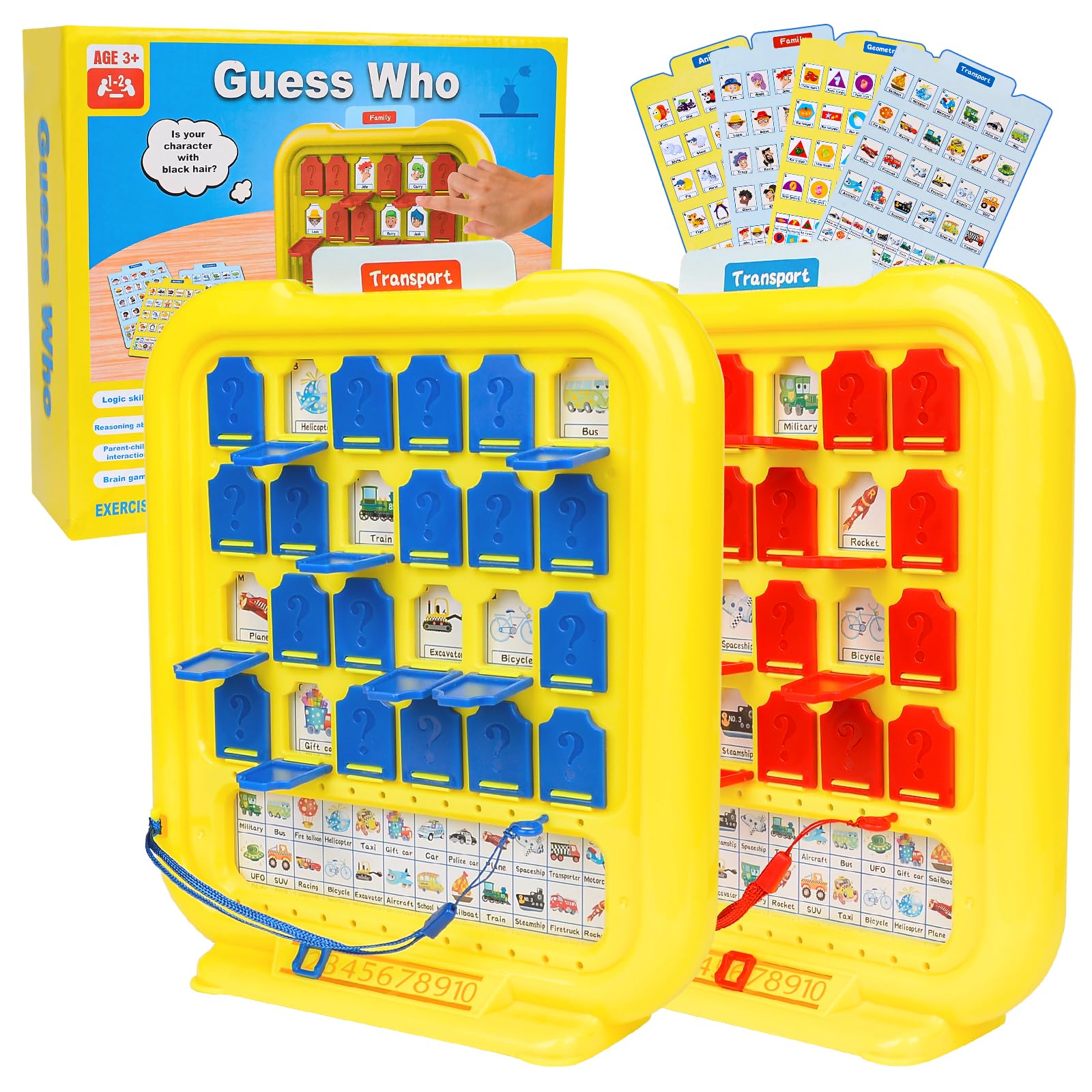 Guess Who I Am Game, Funny Family Guessing Game for 2 Players, Travel ...