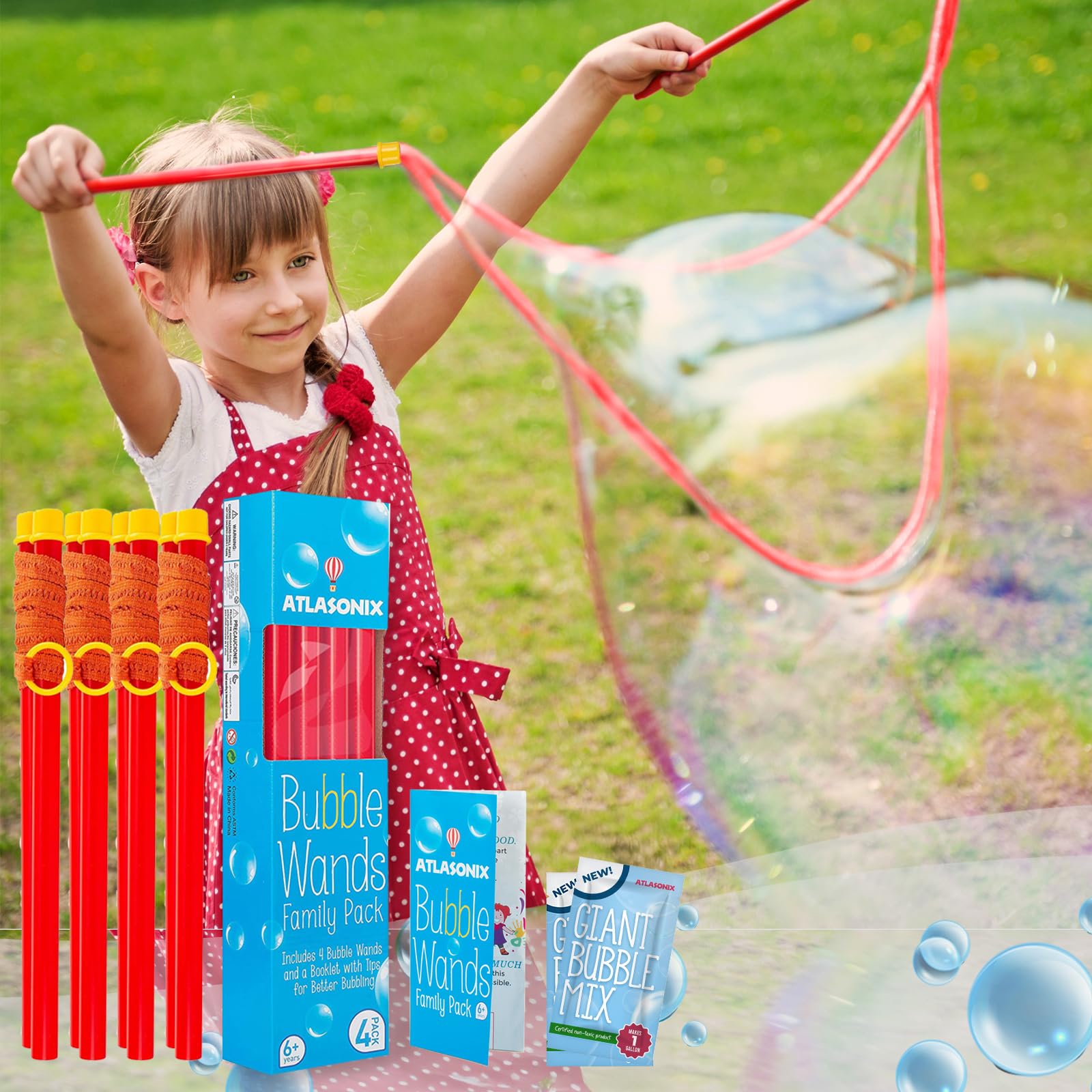 Giant Bubble Wand Sticks PlayWorks Get Set Play! Bubble Wand: Assorted
