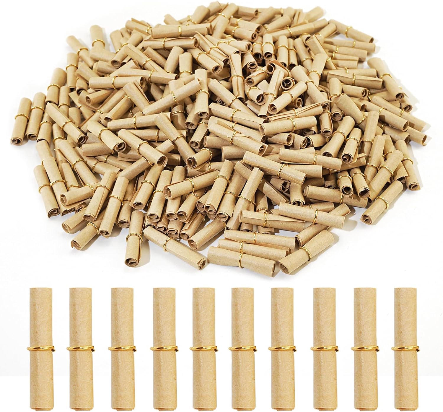 Amazon.com : 300Pcs Mini Paper Scrolls Vintage Message Paper, CYHYII ...