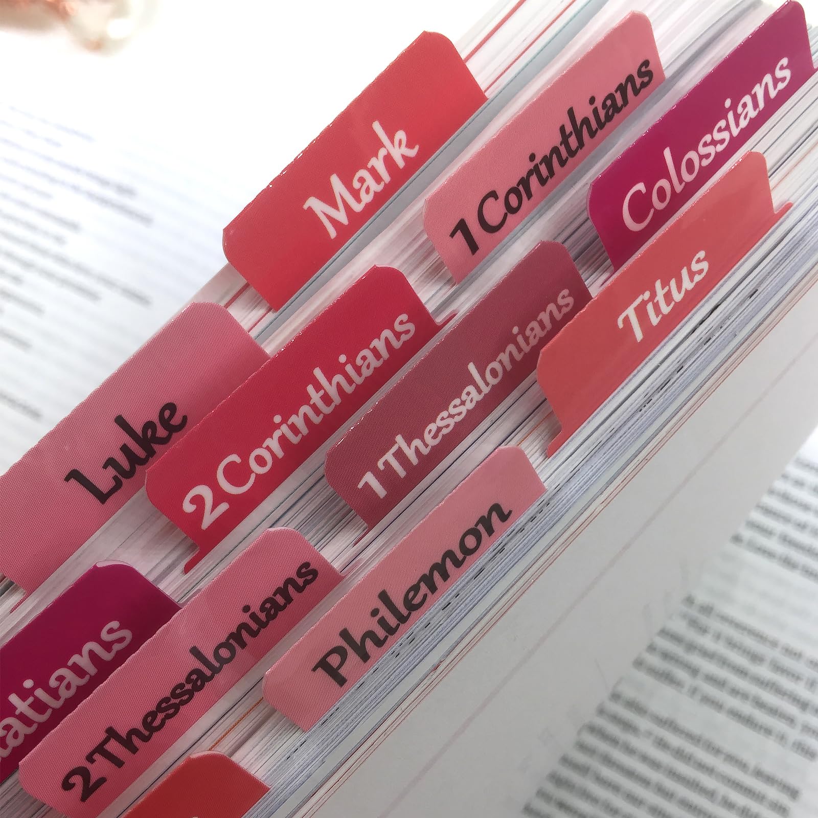 Snapklik.com : Bible Tabs, Large Print Laminated Bible Tabs For Women ...