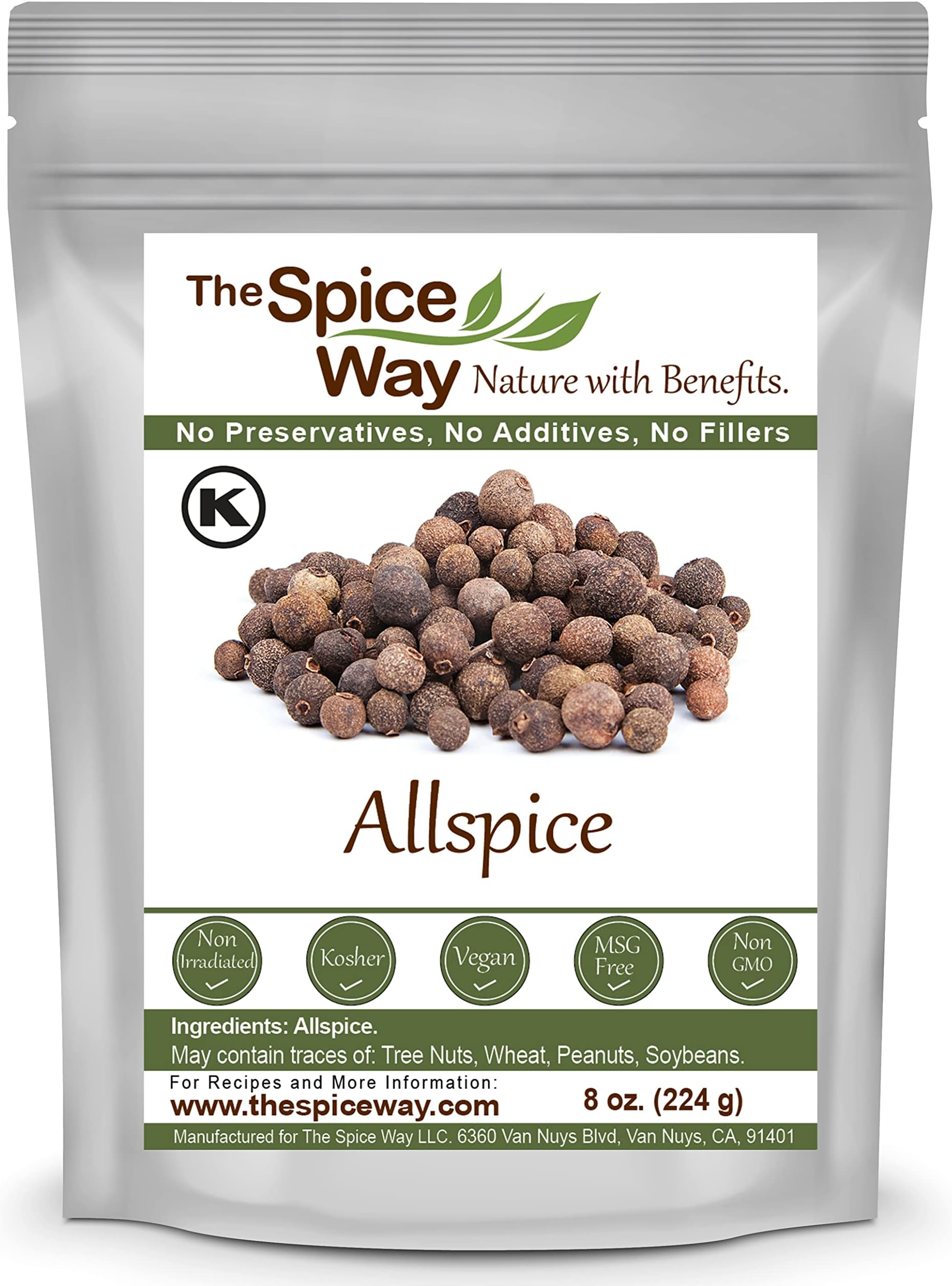 Amazon.com : Spicy World Whole Allspice Berries 14 Oz Resealable Bag ...