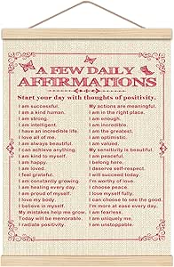 Amazon.com: HKTZM Daily Affirmation Wall Decor, A Few Daily ...