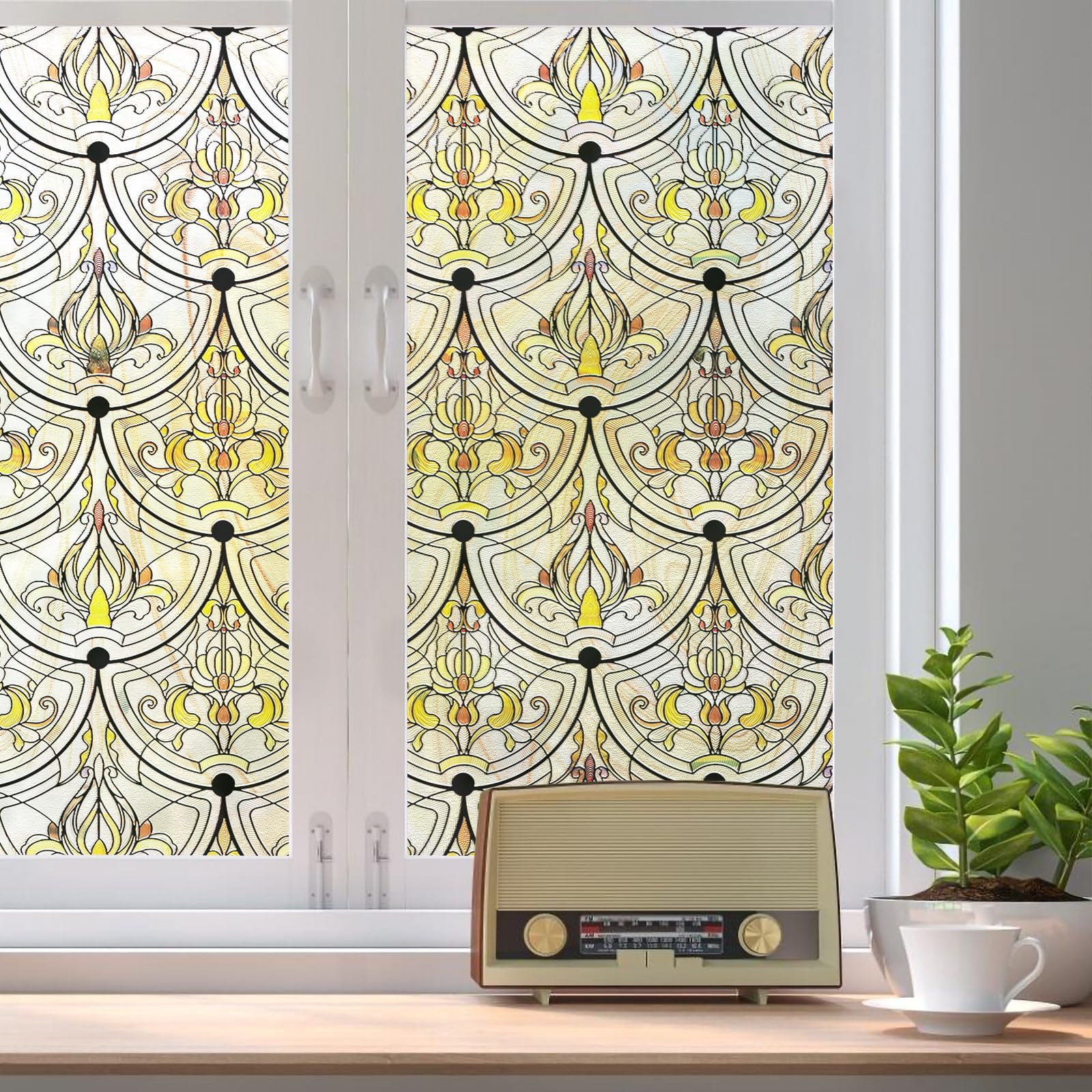 Amazon.com: Allure Etched Glass Sidelight Decorative Window Film 16" x ...