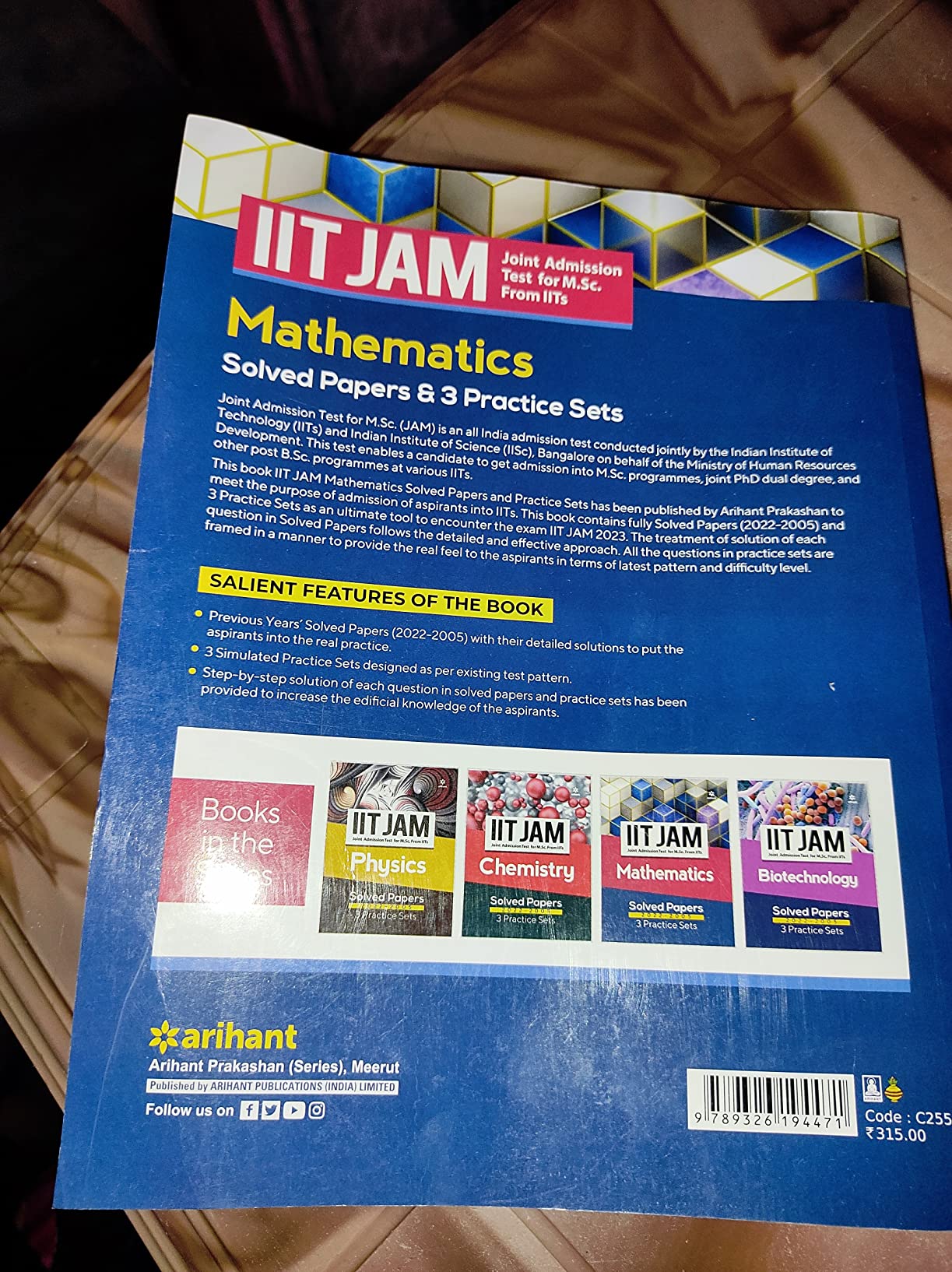 Buy IIT JAM Mathematics Solved Papers (2022-2005) and 3 Practice Sets ...