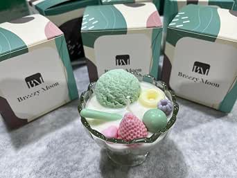 Amazon.com: Breezy Moon Ice Cream Candle, Scented, Housewarming ...