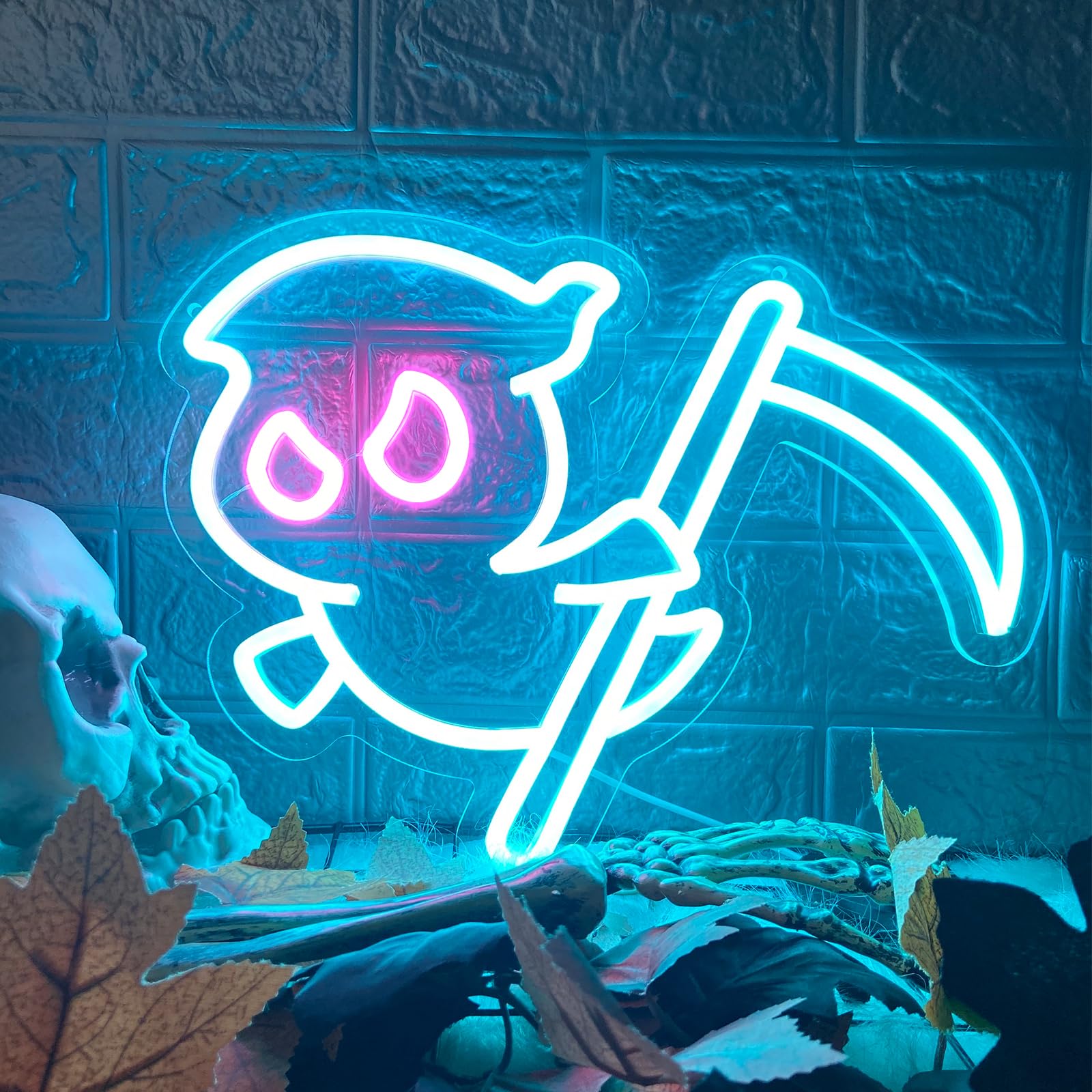 Amazon.com : Halloween Neon Sign, Ghost Neon Signs, LED Dimmable Ghost ...