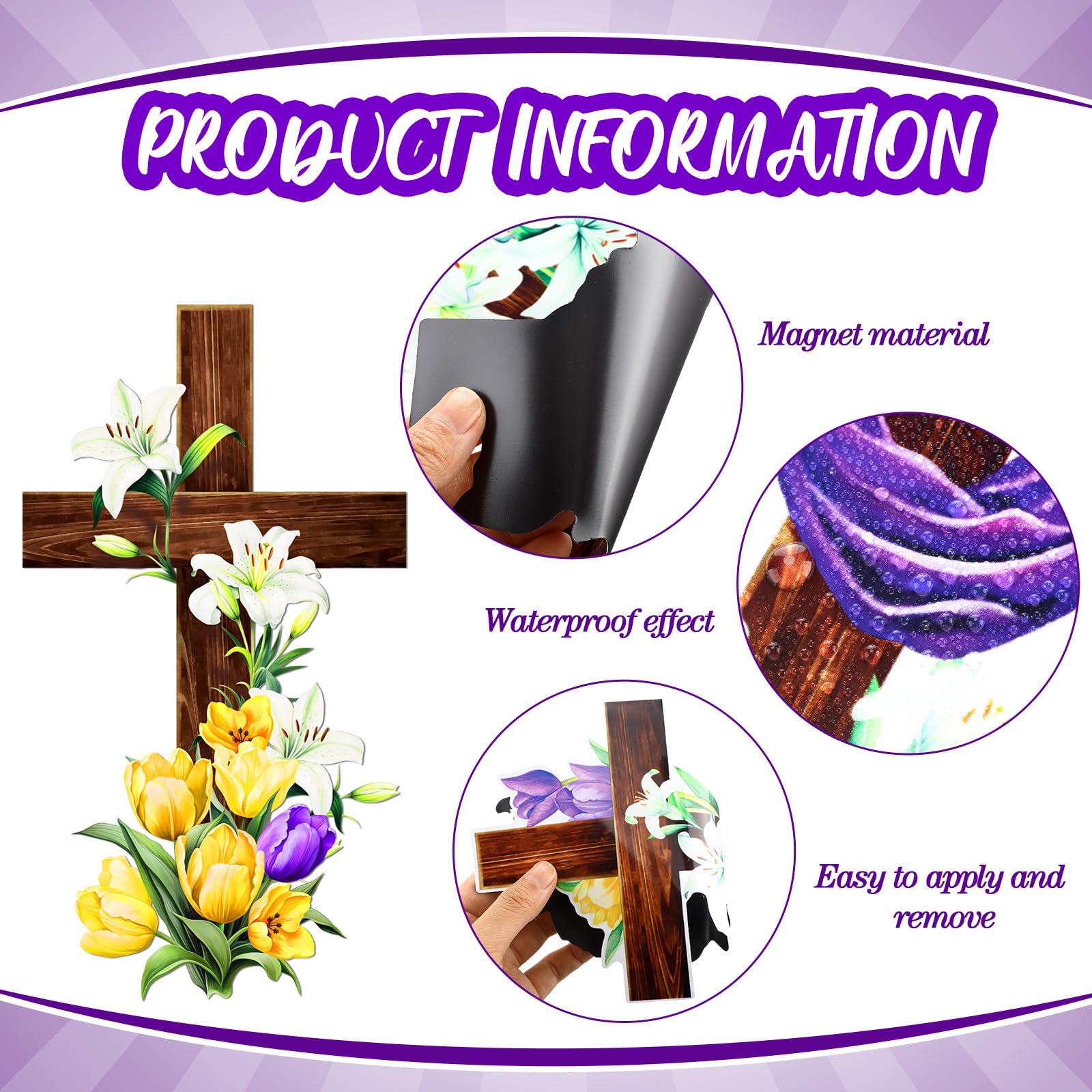 Snapklik.com : He Is Risen Garage Door Decoration Easter Religious ...