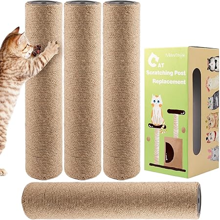 Amazon.com : PowerKing Natural Sisal Replacement Scratching Post, 15.7 ...