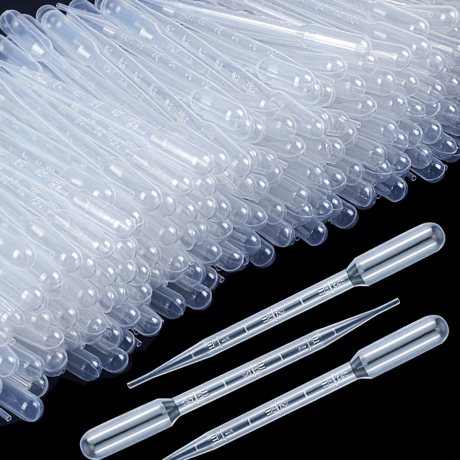 Buy Teenitor 300PCS 3ML Plastic Transfer Pipettes Eye Dropper ...