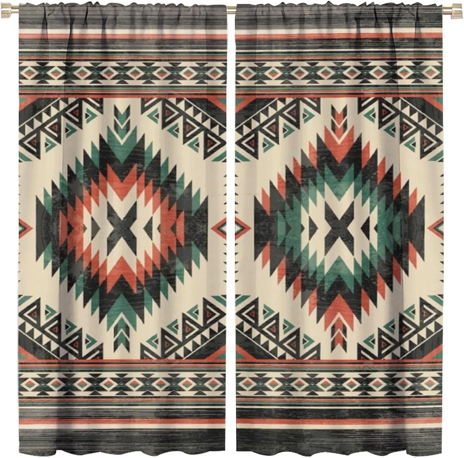 Amazon.com: LOMADIA Aztec Thermal Insulated Curtain, Native American ...