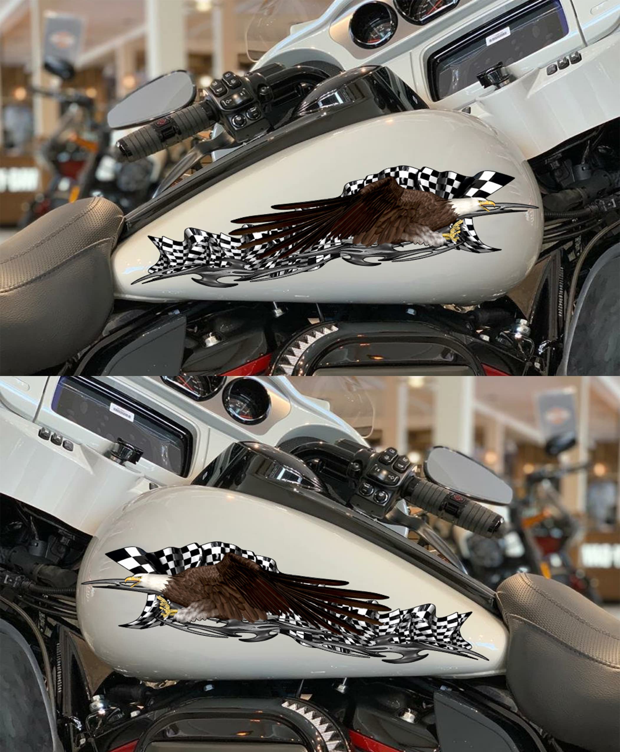 Checkered Flag Decals For Motorcycles Checkered Flag Sticker Motor