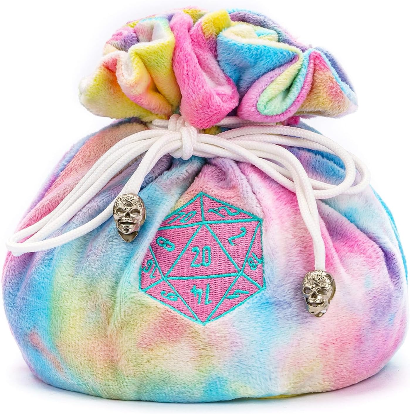 Amazon.com: KSNDie DND Dice Bags Large with Pockets Rainbow Storage Bag ...
