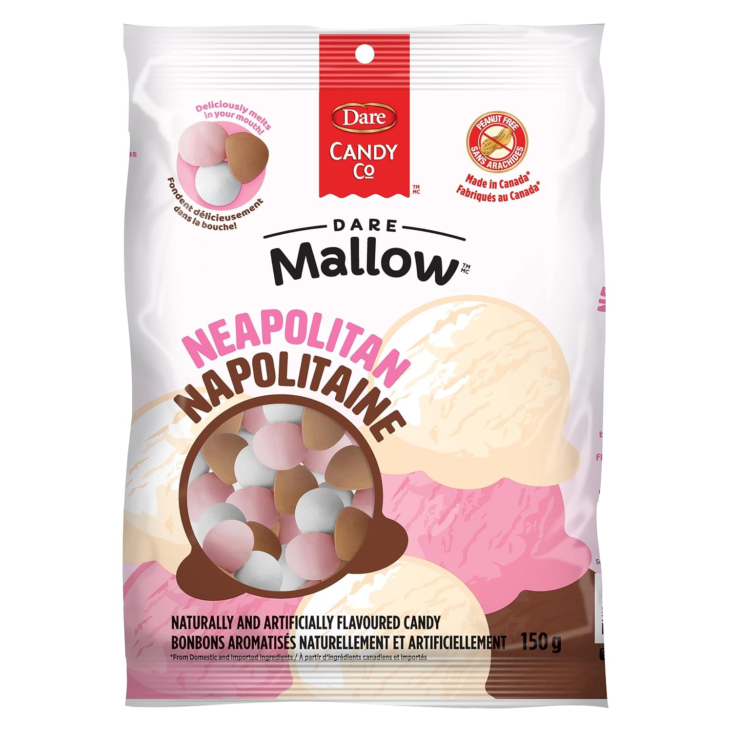 Amazon.com : Dare Mallow Neapolitan - Gluten Free Chocolate Vanilla ...