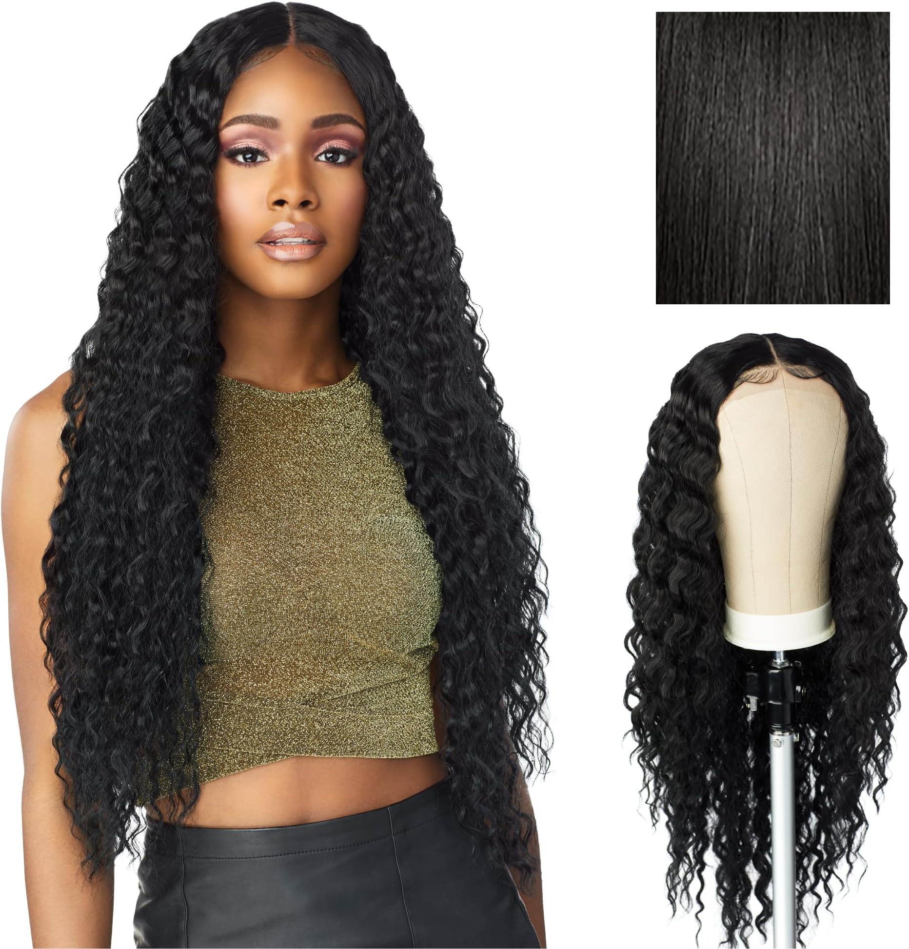 Amazon.com : Sensationnel Butta Lace Wigs - Unit 35 Extra Wide 5 Inch ...