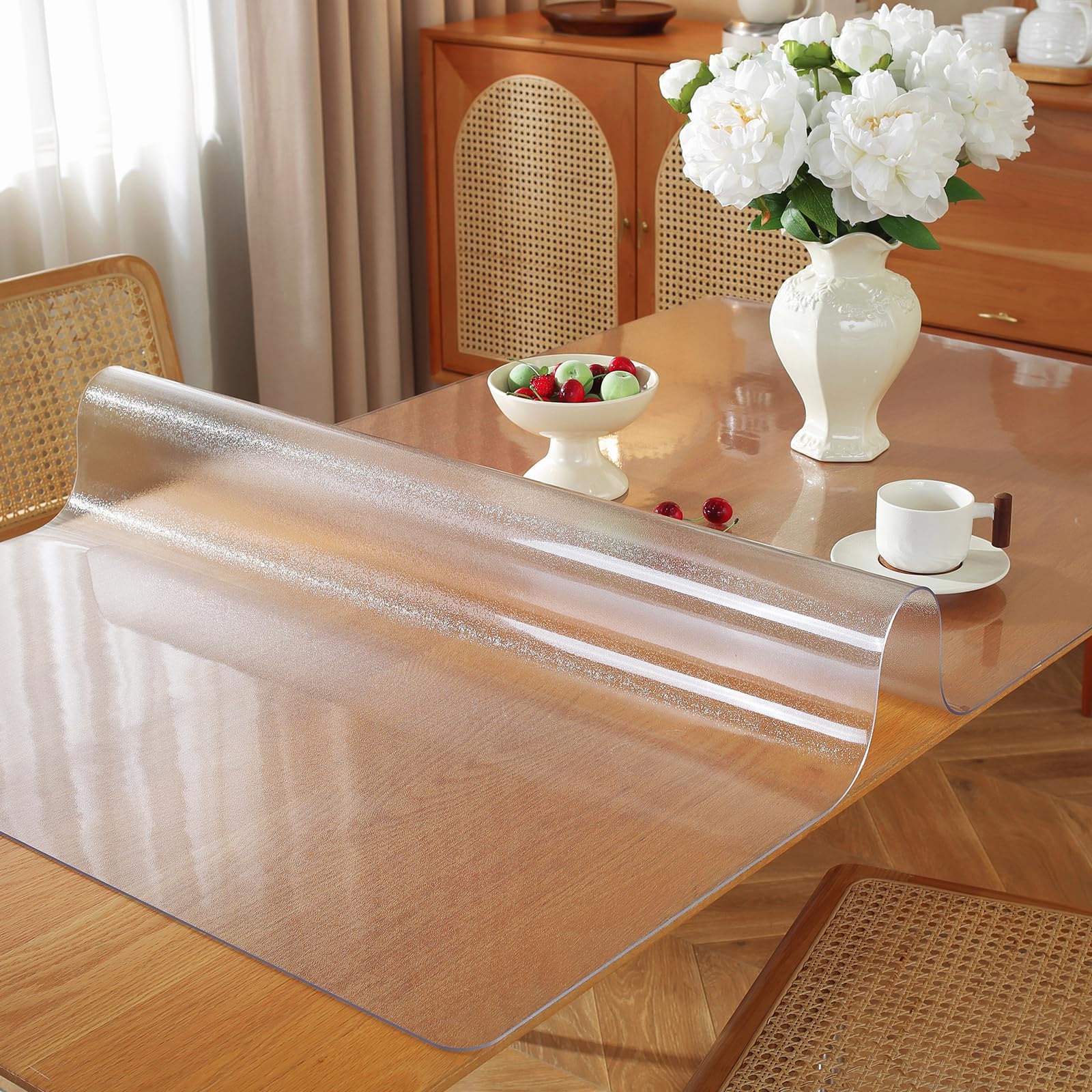 Amazon.com: LovePads 1.5mm Thick 42 x 78 Inch Clear Table Cover ...