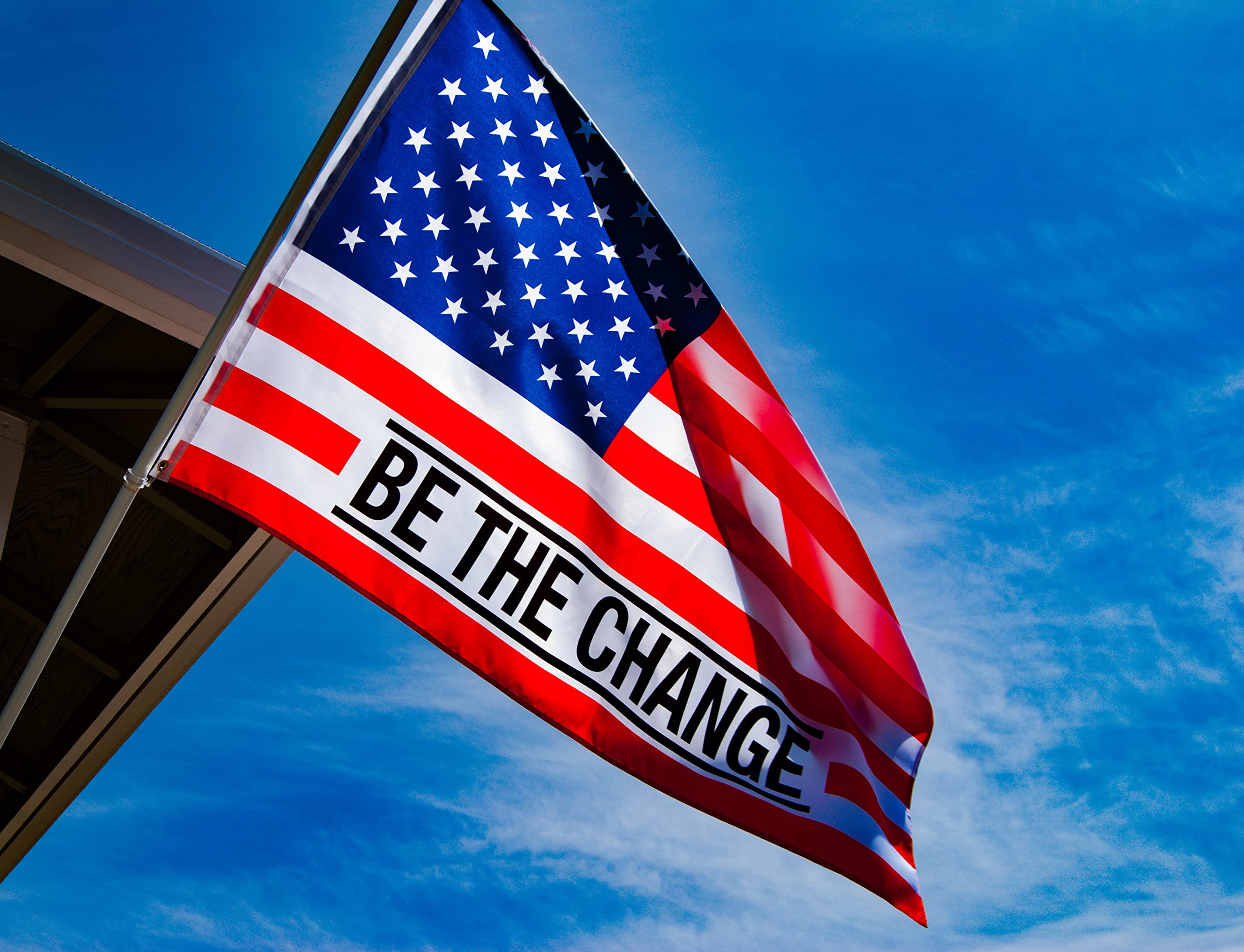 Amazon.com : Custom US Flag, Be The Change 3x5 USA Flag, for indoor ...