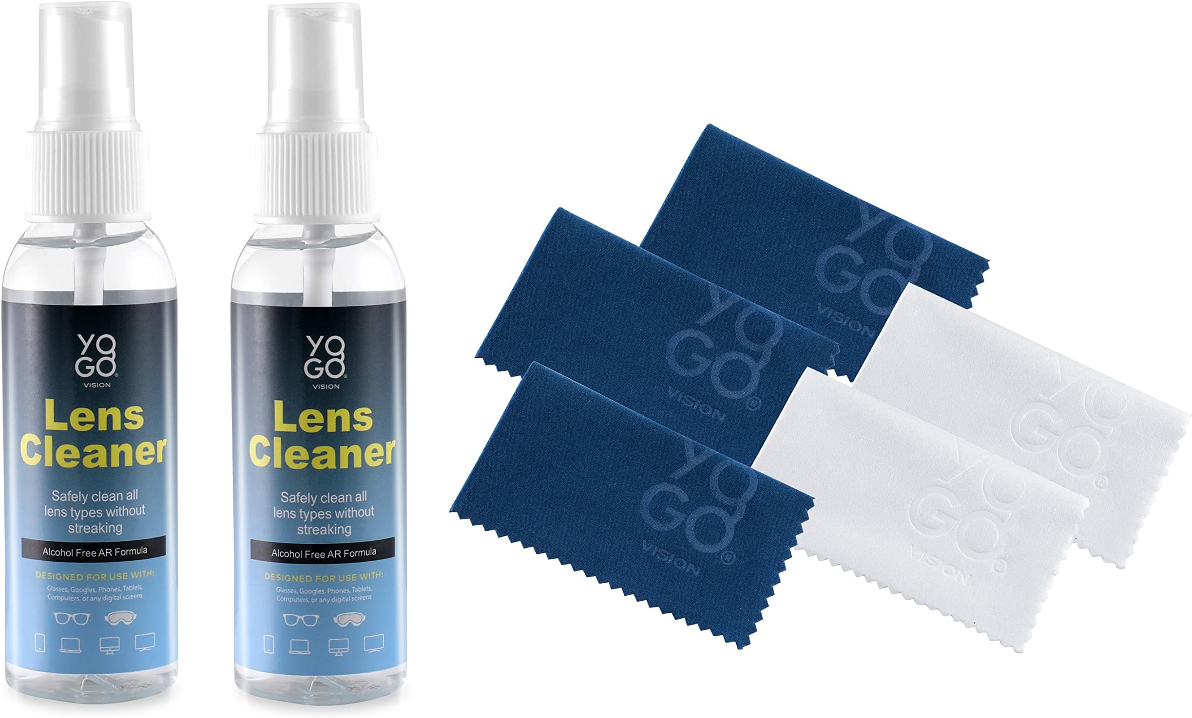 Amazon.com: Glasses Cleaner Kit | 30 Pre-Moistened Lens Wipes, 1oz ...