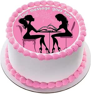 HARBETH Beauty Professionals 19cm Round Edible Cake Topper ...