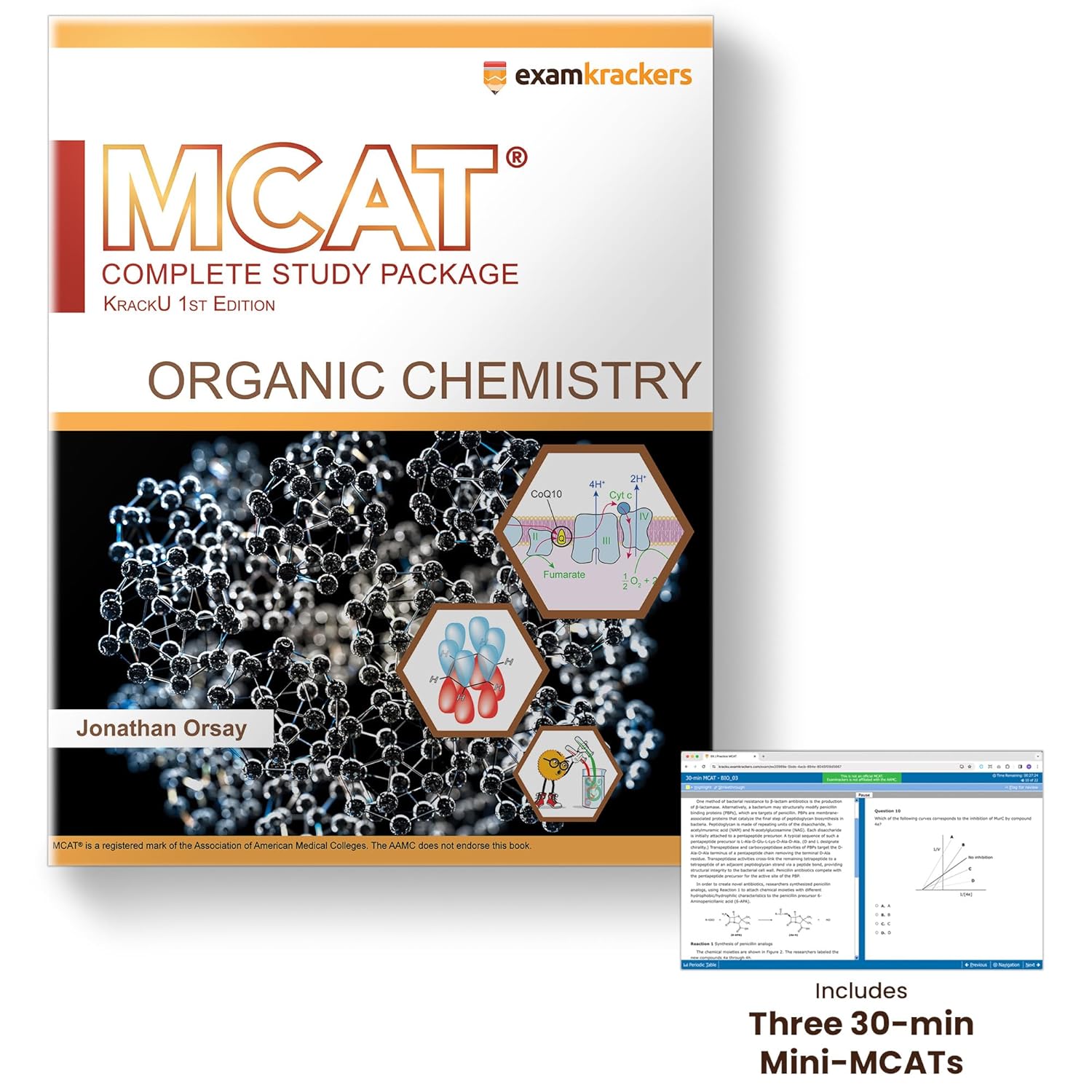 Examkrackers MCAT Organic Chemistry Book, 12th Edition - MCAT Prep Book ...