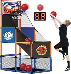 Amazon.com: TALGIC Arcade Basketball Game Set for Kids 3-12 – Indoor ...