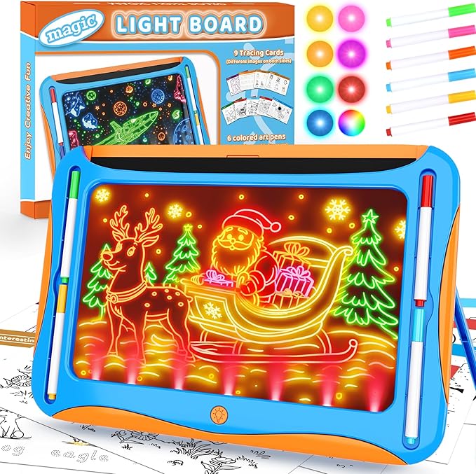 Amazon.com: YUBALEER Magic LED Drawing Board for Kids, Toys for Boys ...