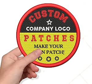 Amazon.com: Custom Patches – Personalized Embroidered Logo Patch, Design Your Own Iron-On, Sew ...