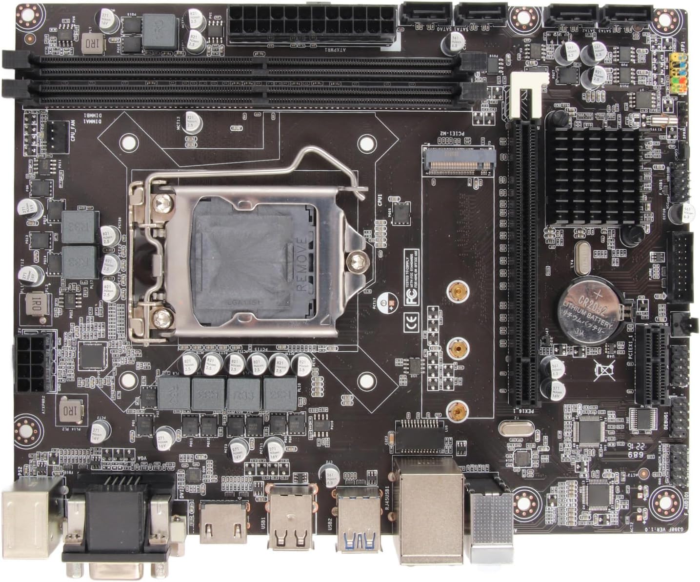 H310 LGA 1151 Micro ATX Motherboard, Gaming Motherboard, Unterstützung 8 9 Generation für Lvy ...