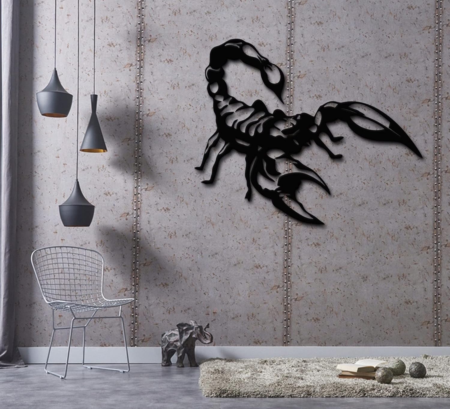 Amazon.com: Scorpion Metal Wall Art Metal Wall Sign Metal Wall Hanging ...