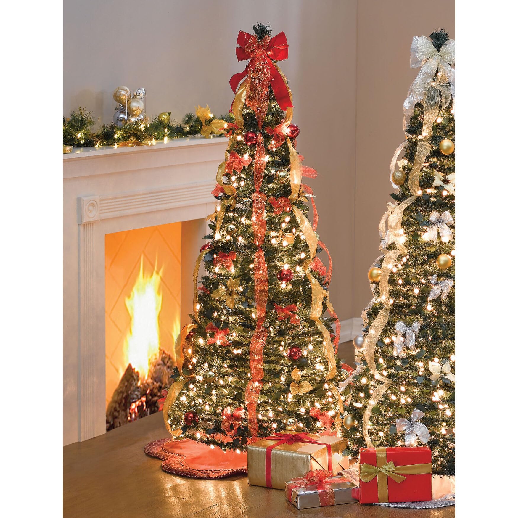 Amazon.com: BrylaneHome 71/2 Ft. Pre-Lit Pop-Up Christmas Tree with ...